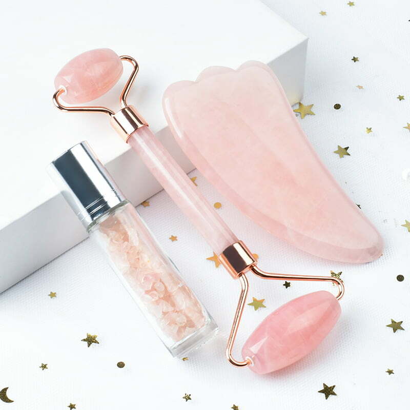 Wholesale Rose Quartz Facial Roller